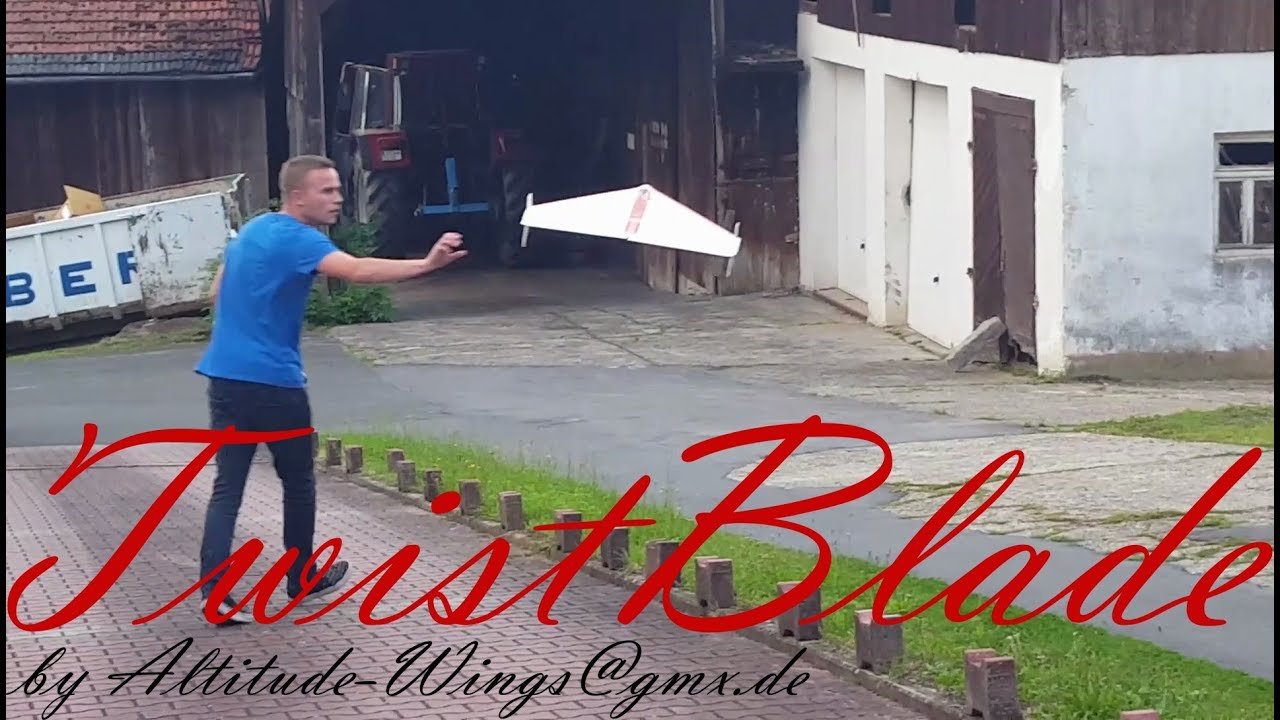 TwistBlade F3K Flying Wing by Altitude-Wings - YouTube