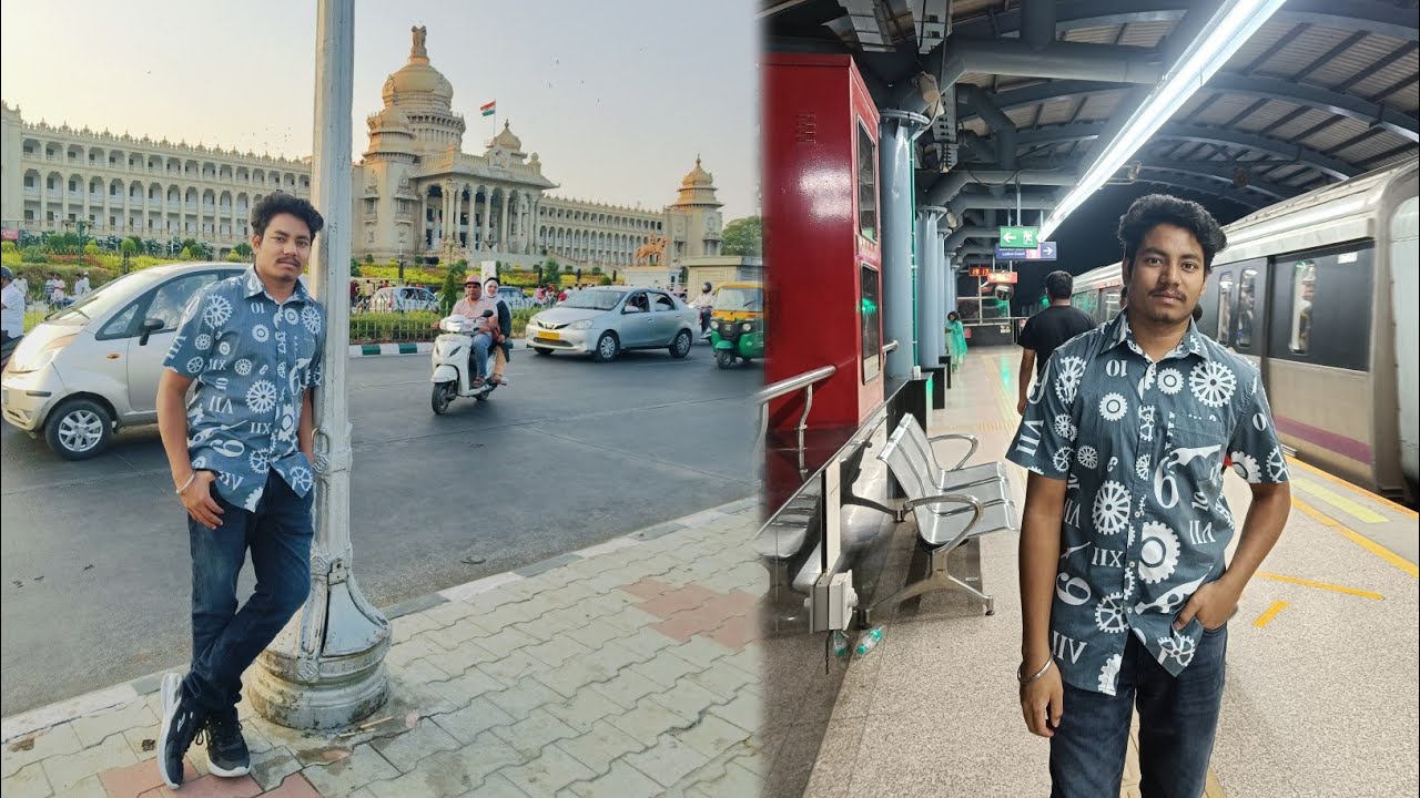 Vidhana Soudha Bangalore 😍 | Metro Train Bangalore 🚇 | Mohit Sahoo ...