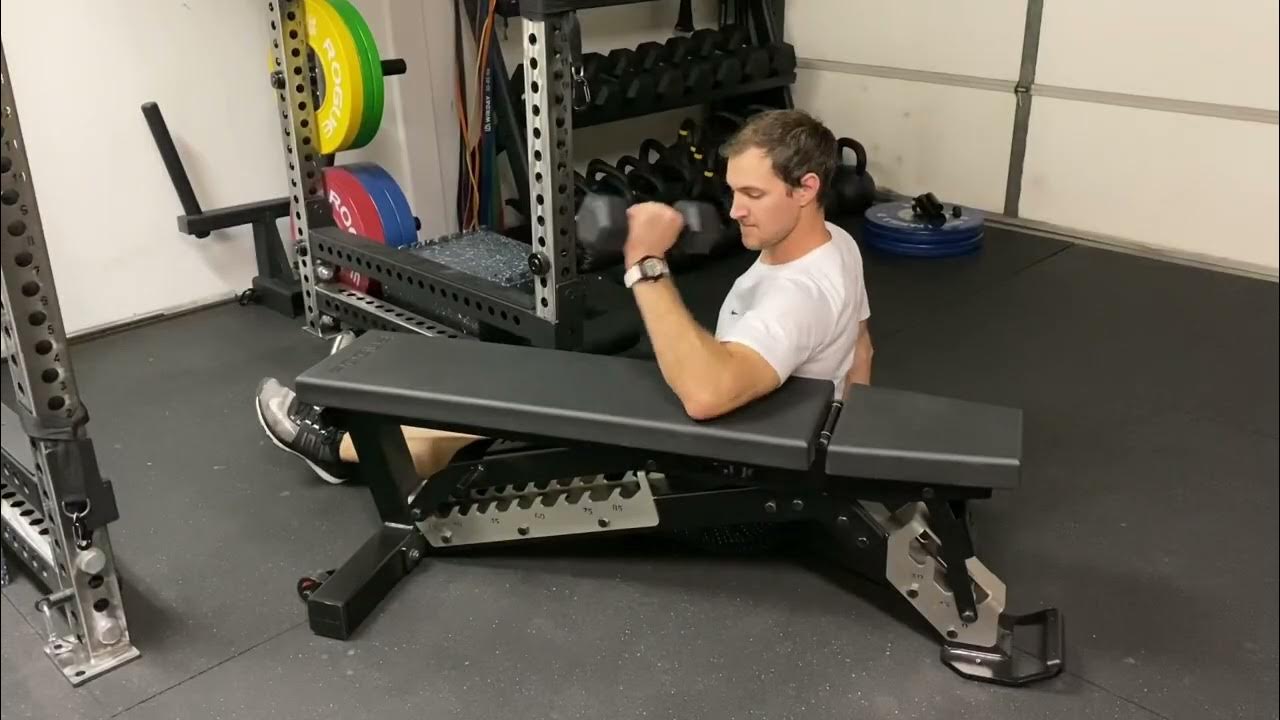 Long Sit, DB External Rotation, Elbow Supported on Bench - YouTube
