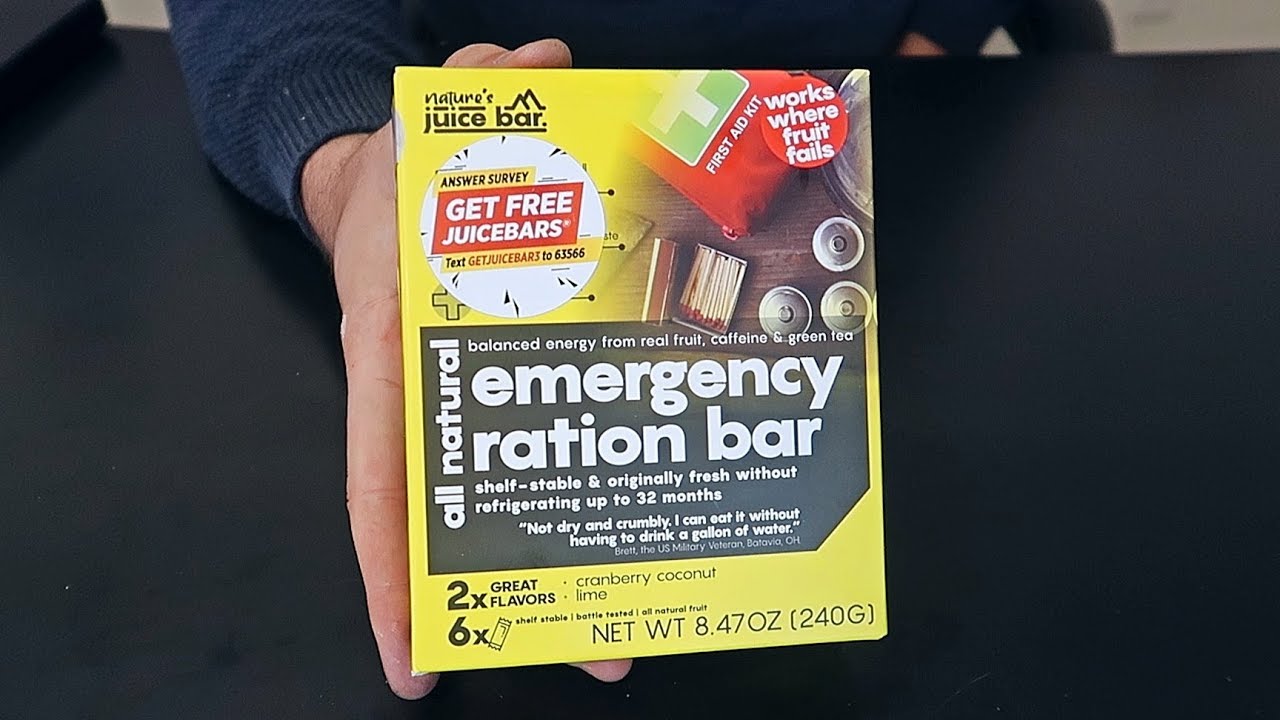 Emergency Ration Juice Bars Taste Test - YouTube