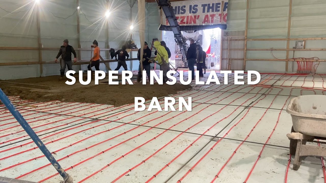 Check out the insulation detail on this barn!!!!! - YouTube