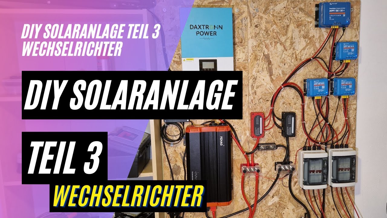 ⚡ Meine Eigenbau DIY Solaranlage Teil 3 - Victron Energy Laderegler ...