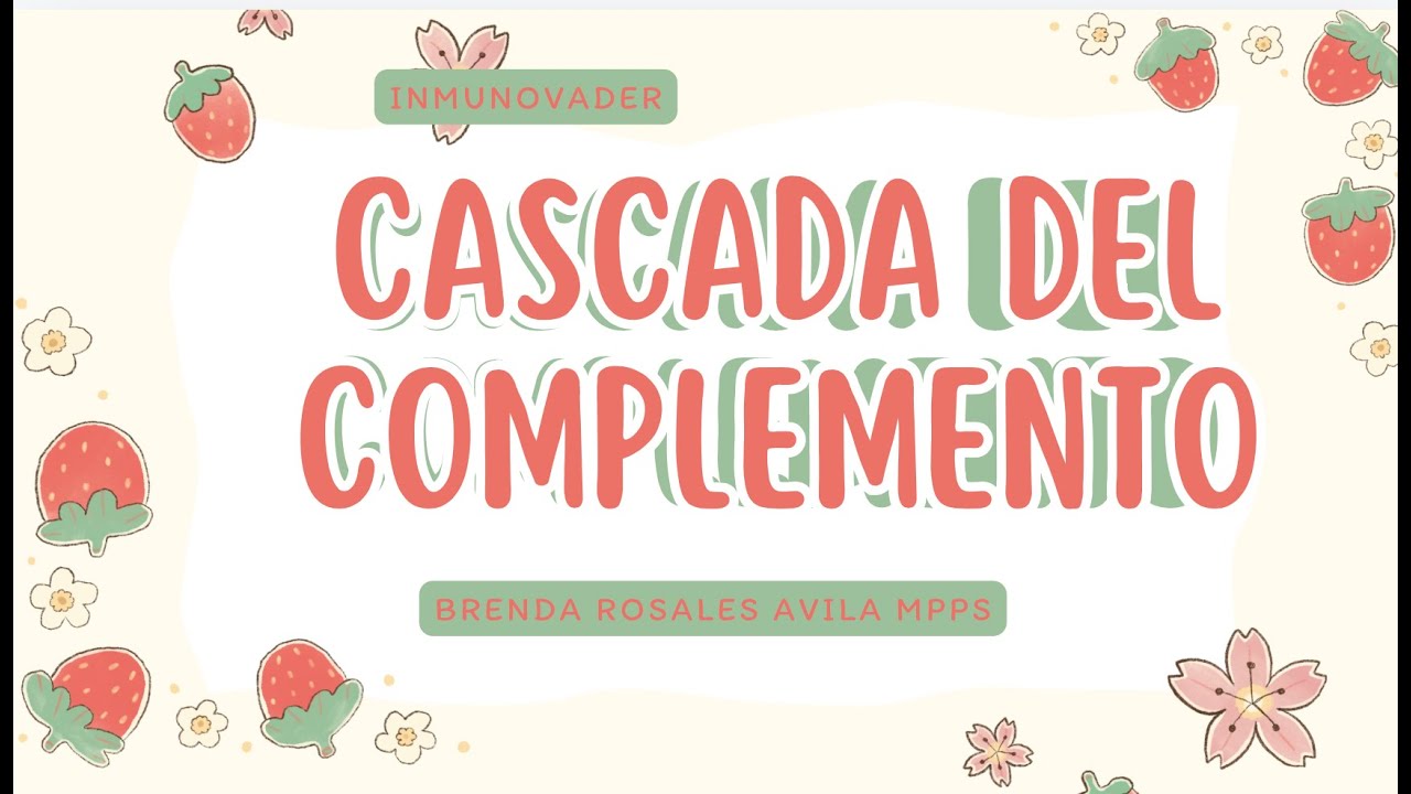 INMUNOBREN: LA CASCADA DEL COMPLEMENTO - YouTube