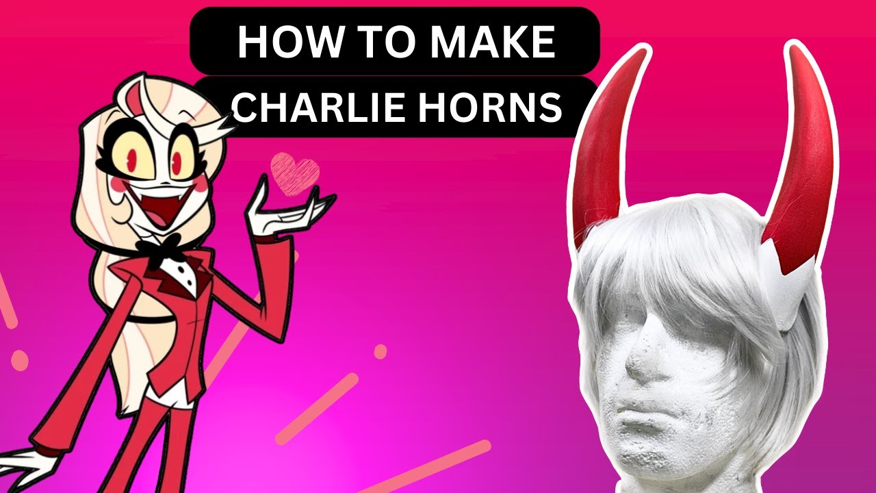 HOW TO MAKE CHARLIE HORNS FROM HAZBIN HOTEL COSPLAY - YouTube