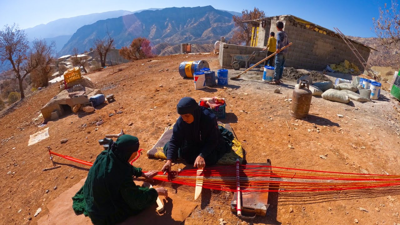 nomadic life: Cooking and carrying out nomadic activities - painting ...