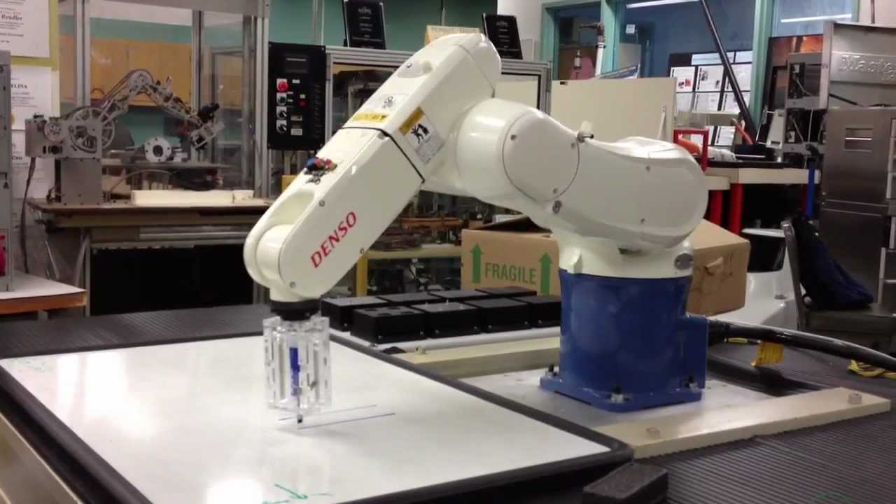 DENSO 6R robot playing tic-tac-toe | Arduino controlled - YouTube