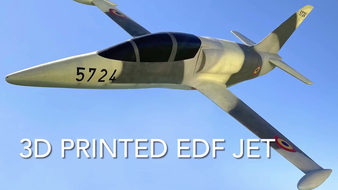 3D printed L-39 Albatros edf semi scale RC model - YouTube