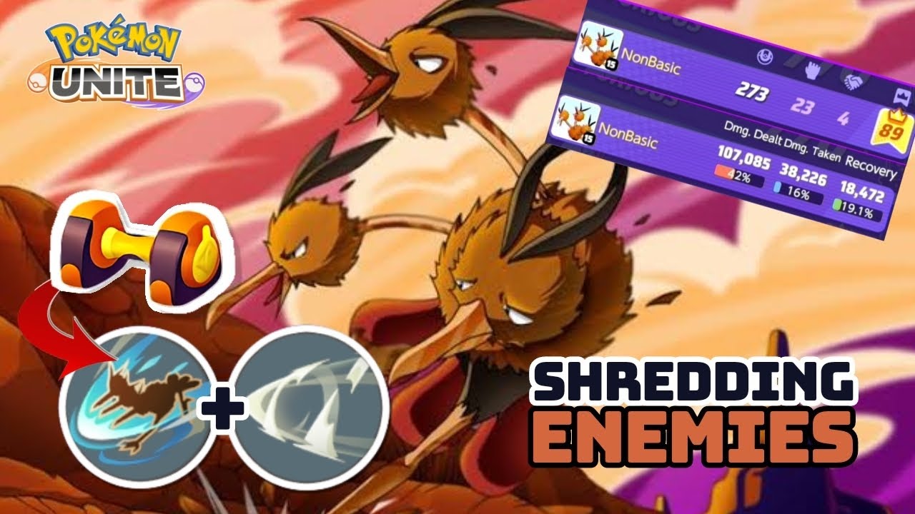 SHREDDING ENEMIES WITH DRILL PECK USING DODRIO SOLO GAMEPLAY | POKEMON ...