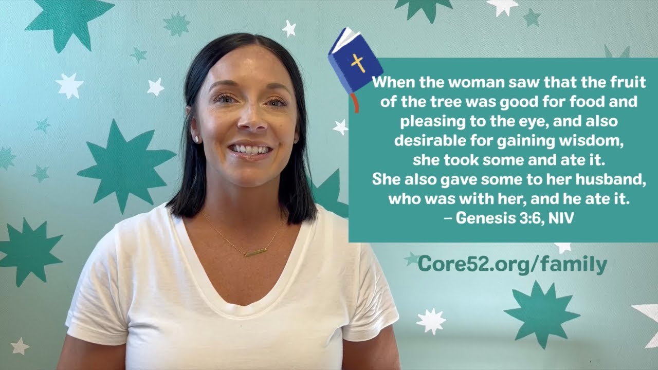 Core 52 Family Edition: Week 3 Memory Verse Activity (Genesis 3:6) - YouTube