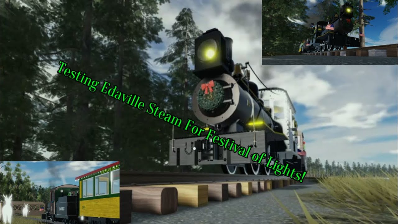 Edaville Railroad (Roblox) Testing Edaville Steam Trains for Festival ...