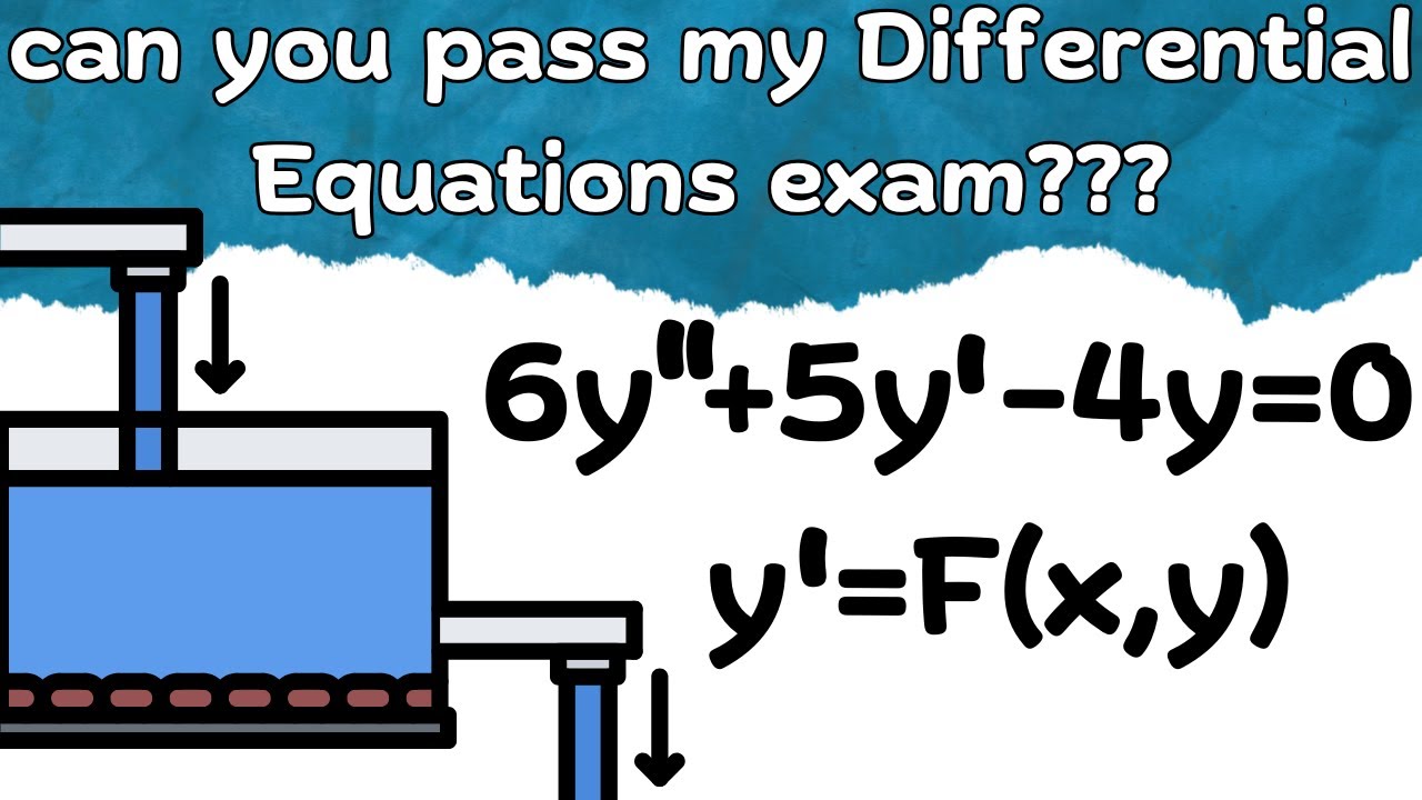 can you pass a real college Differential Equations test?? - YouTube