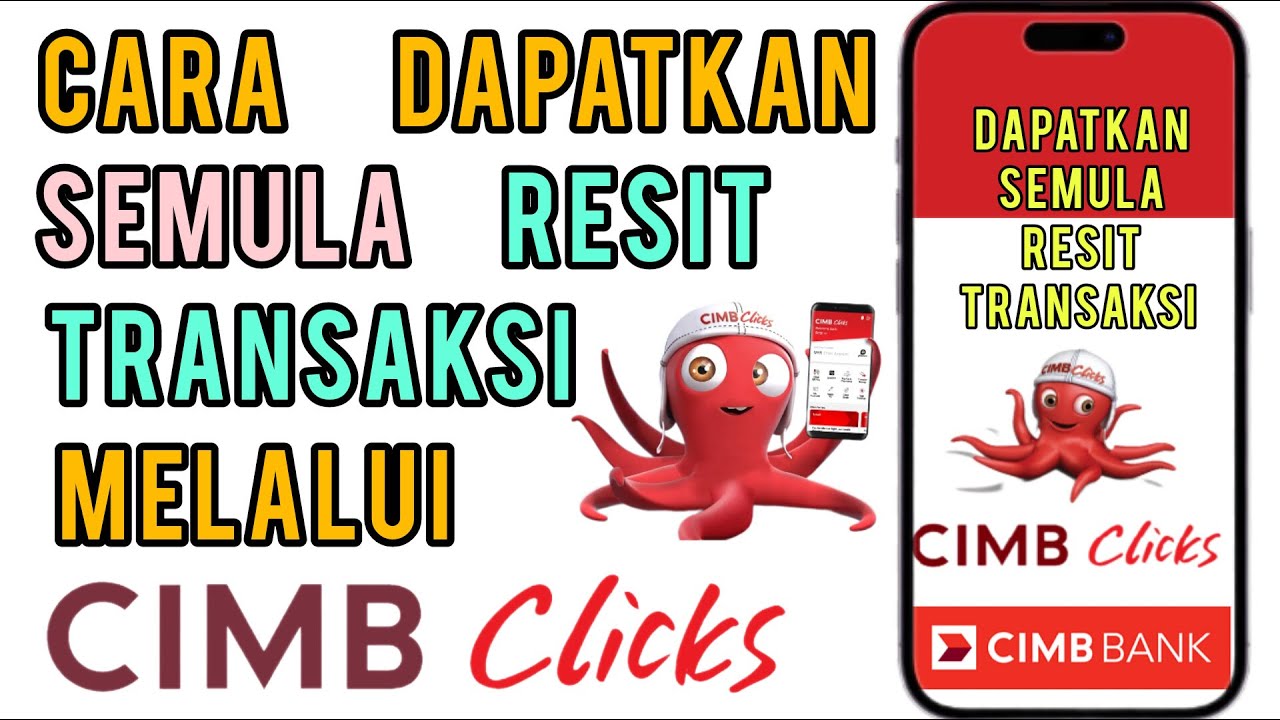 Cara dapatkan semula resit CIMB secara online - YouTube