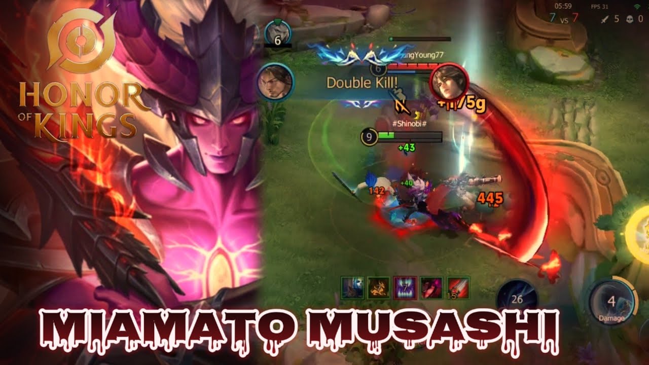 Musashi game play @honorofkings - YouTube