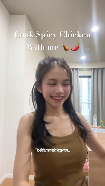 Cook With Me: Spicy Chicken 🌶️ #cookwithme #minivlog #cooking #foodie - YouTube