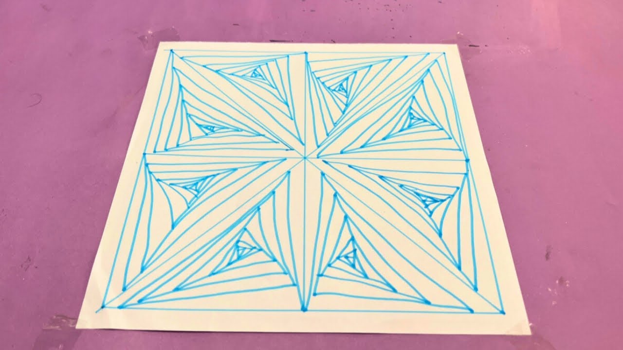 Zentangle method of drawing 2 I Zentangle art - YouTube