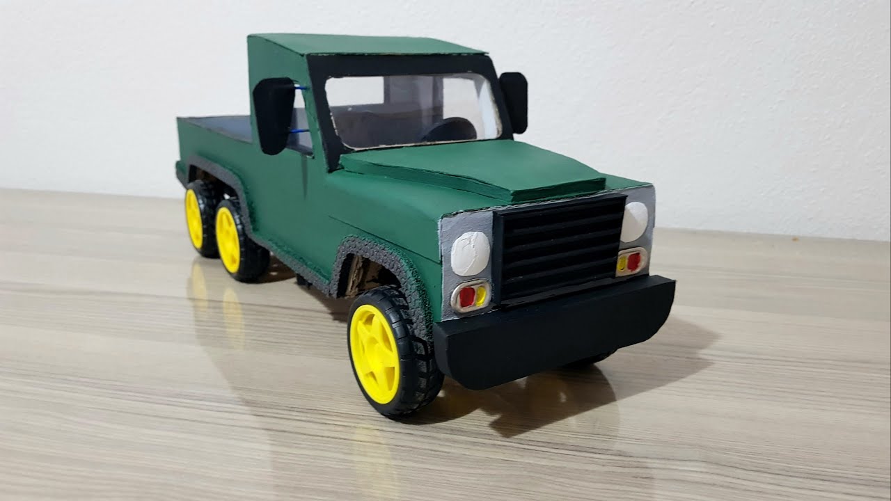 How to make a classic Land Rover 6x6 car from cardboard - enjoy ...