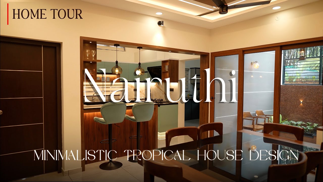 Minimalistic Tropical House Design: 'Nairuthi' by Ente Veed Interiors # ...