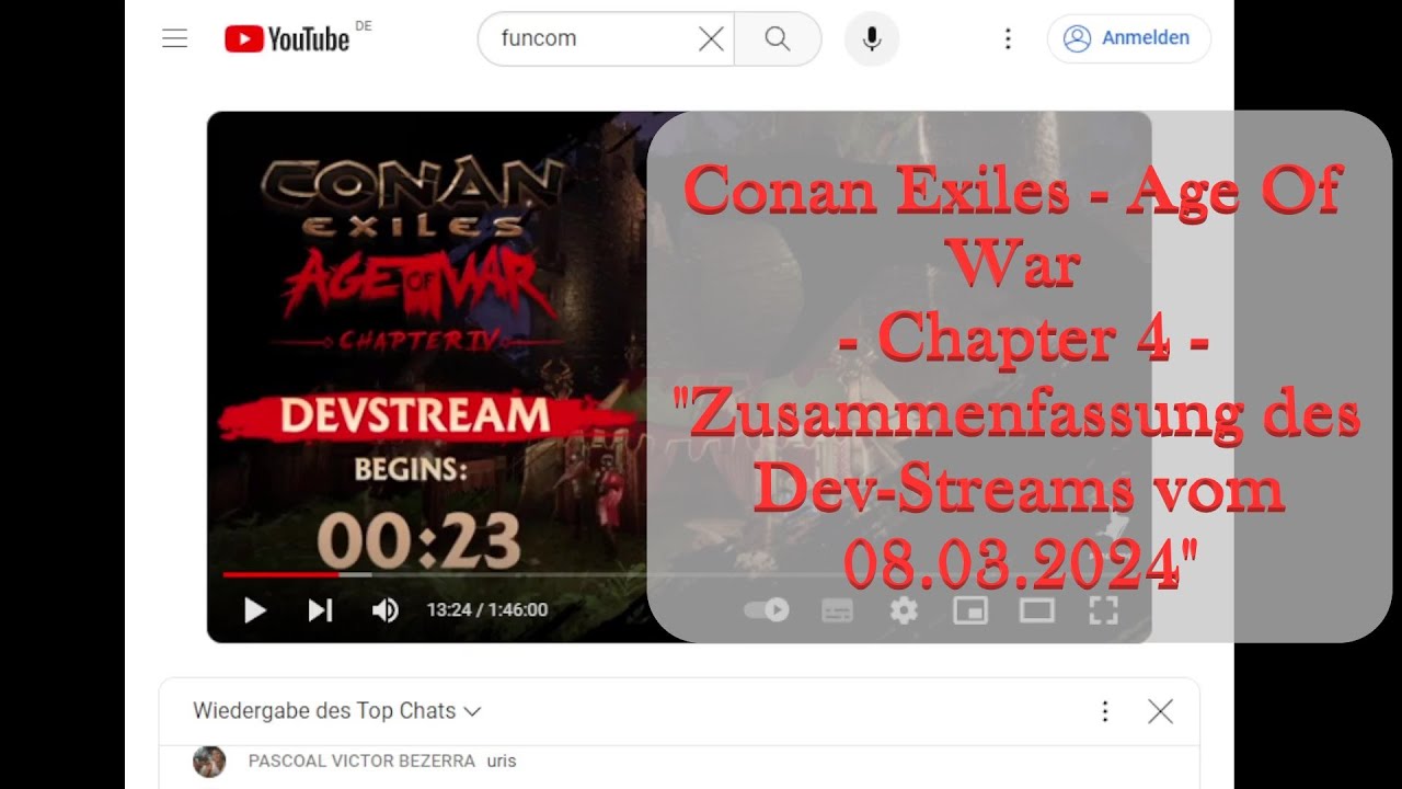 Conan Exiles - Age Of War - Chapter 4 - "Zusammenfassung des Dev ...