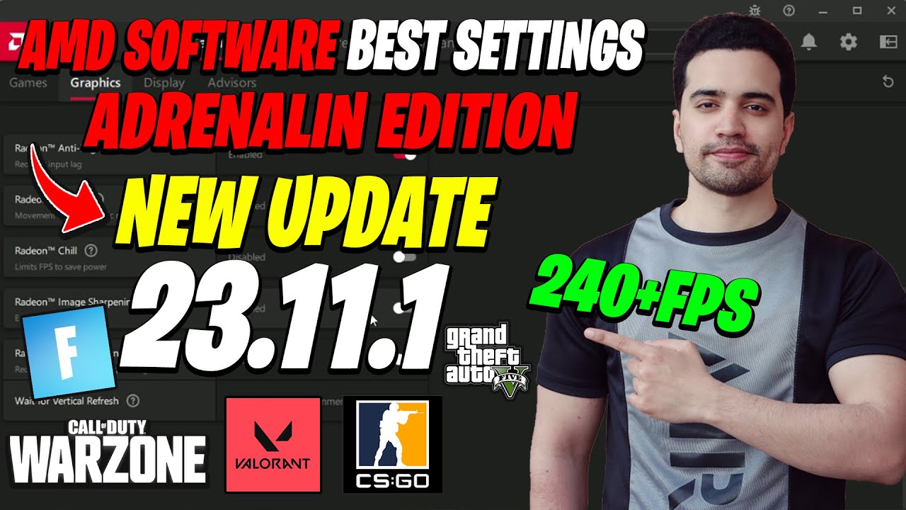 AMD Adrenalin Edition New update 23.11.1 (2023 FOR Best Setting Gaming ...