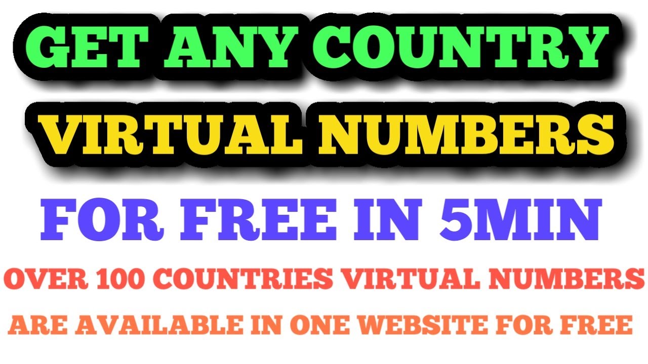 HOW TO GET ANY COUNTRY VIRTUAL NUMBERS FOR FREE - YouTube