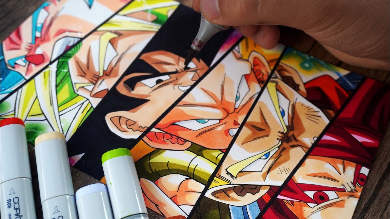 Drawing My Favourite DBS TRANSFORMATIONS - YouTube