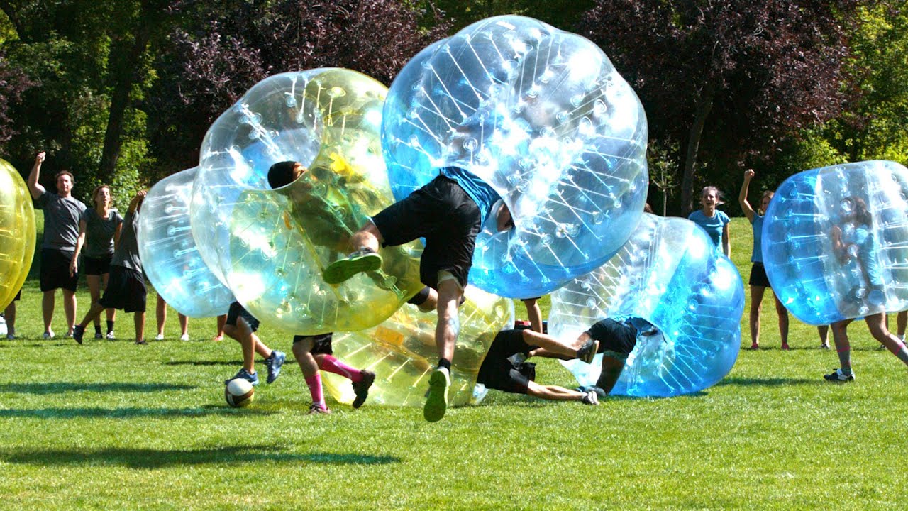 Zorb Collision in Super Slow Motion! - YouTube