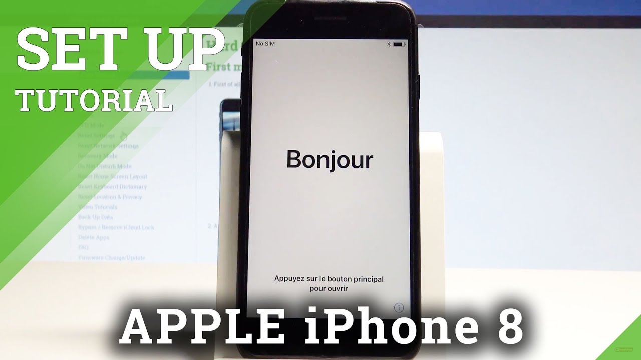 How to Set Up iPhone 8 - iOS Activation / iPhone Configuration ...