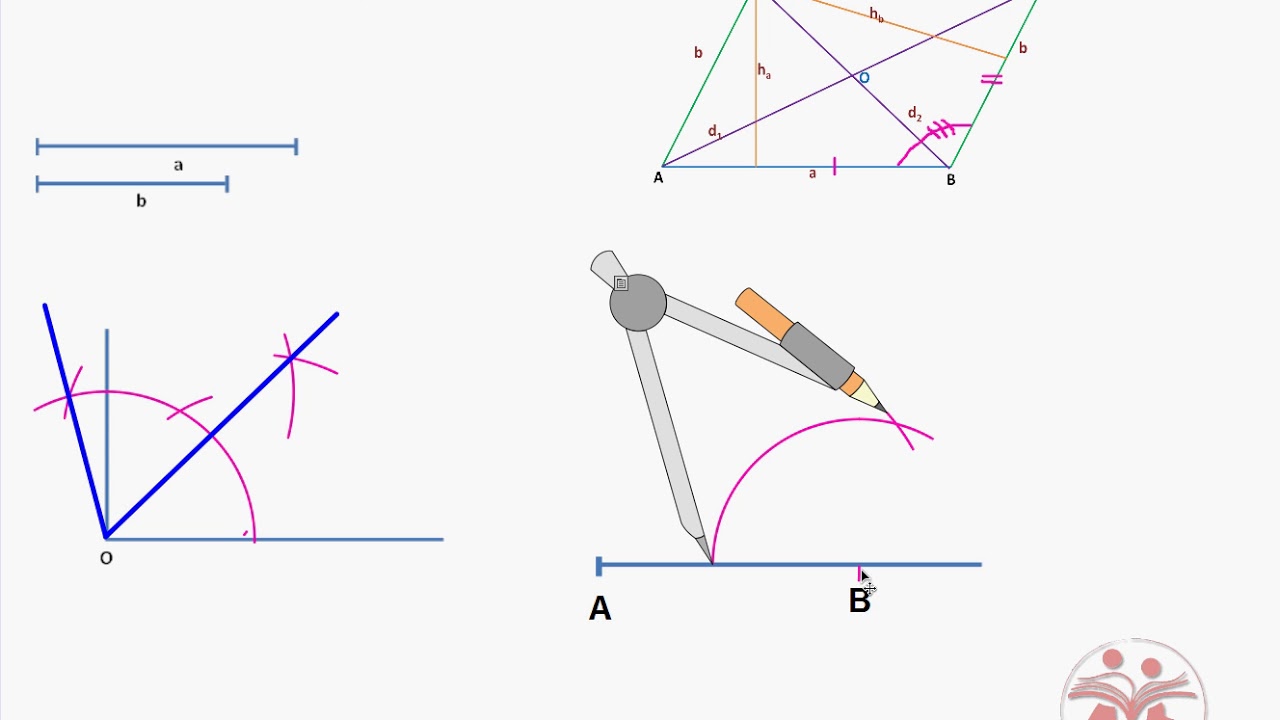 Paralelogramma szerkesztése - 1. feladat - YouTube