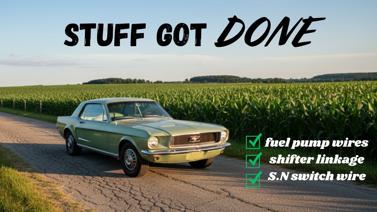 ANOTHER UPDATE ON THE '68 MUSTANG! : FUEL PUMP WIRES, LINKAGES AND MORE ...