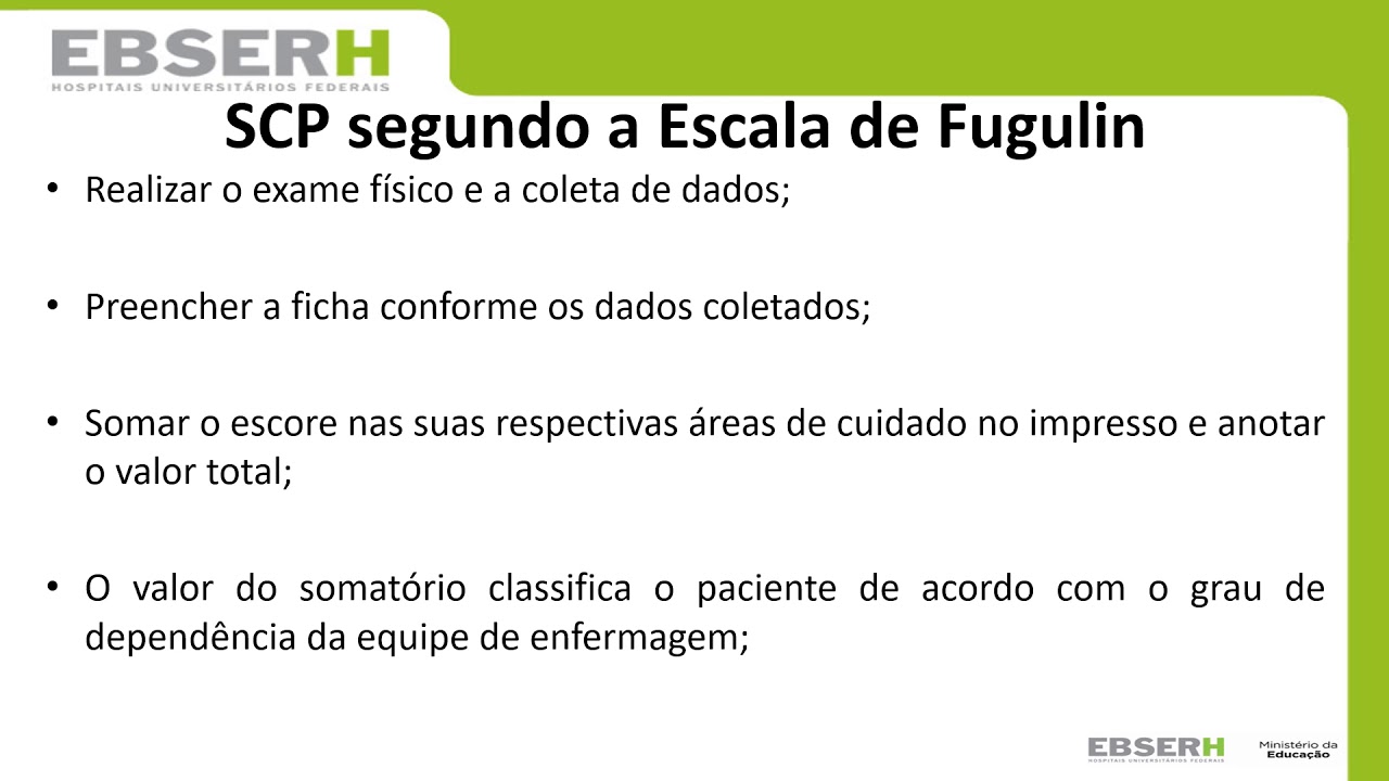 Aula 1 Escala de Fugulin - YouTube