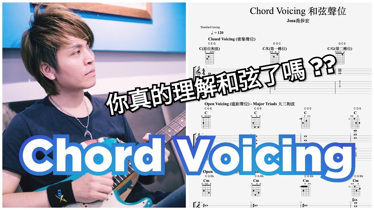 EP20【Chord Voicing 和弦聲位】你真的理解和弦了嗎 ?? | Closed Voicing & Open Voicing ...
