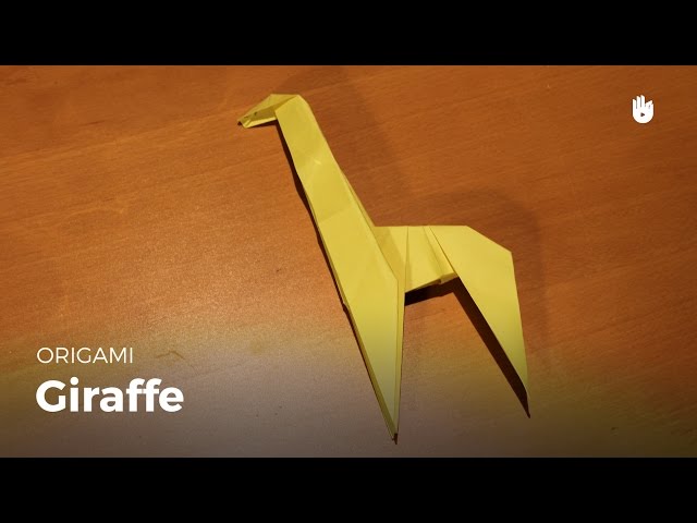 3d Origami Giraffe Tutorial