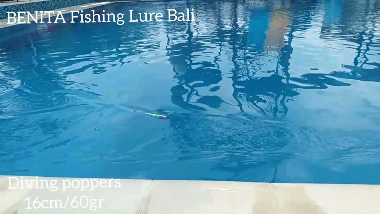 diving poppers Benita lures Bali - YouTube