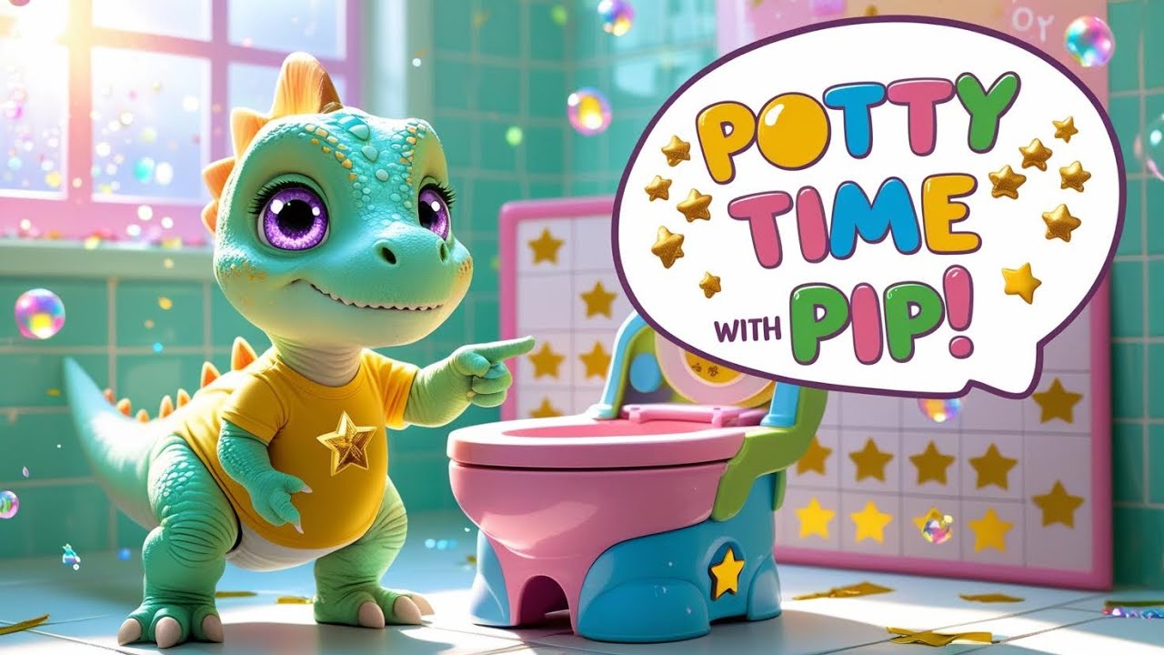 Potty Time with Pip the Dino 🦕 | Fun & Easy Toilet Training Song for ...