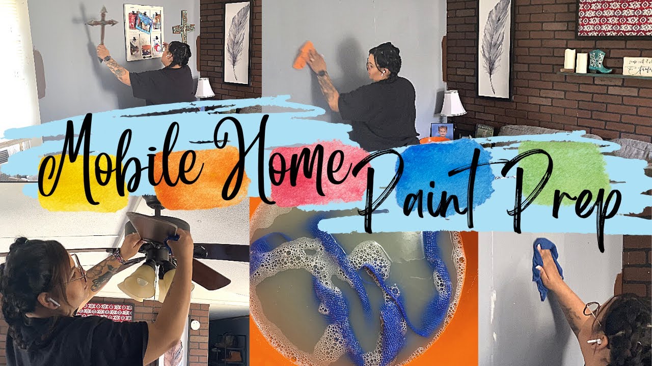 Mobile home Paint Prep & Clean - YouTube