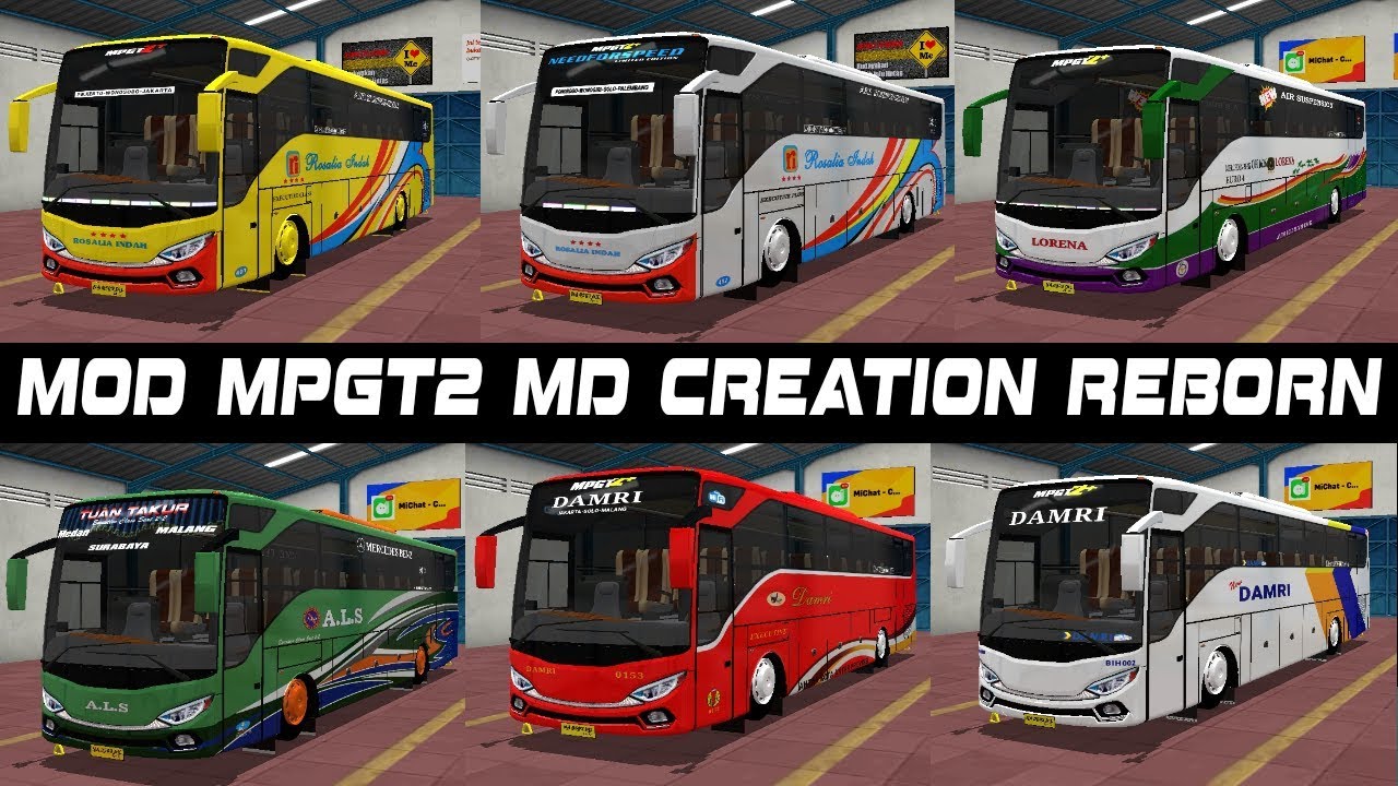 Livery mpgt 2 codit md creation reborn|bussid v3.2 - YouTube