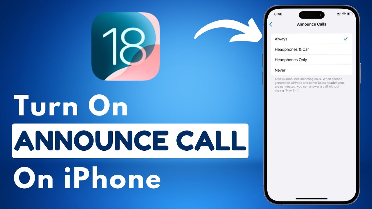 How to Enable 'Announce Caller Name' on Any iPhone - YouTube