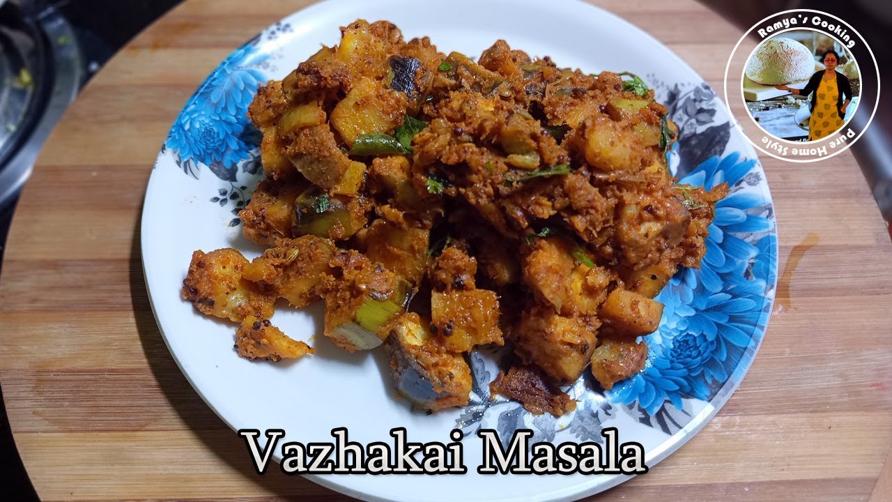 Vazhakai Masala in tamil / Vazhakkai masala fry in Tamil/ Vazhakkai ...