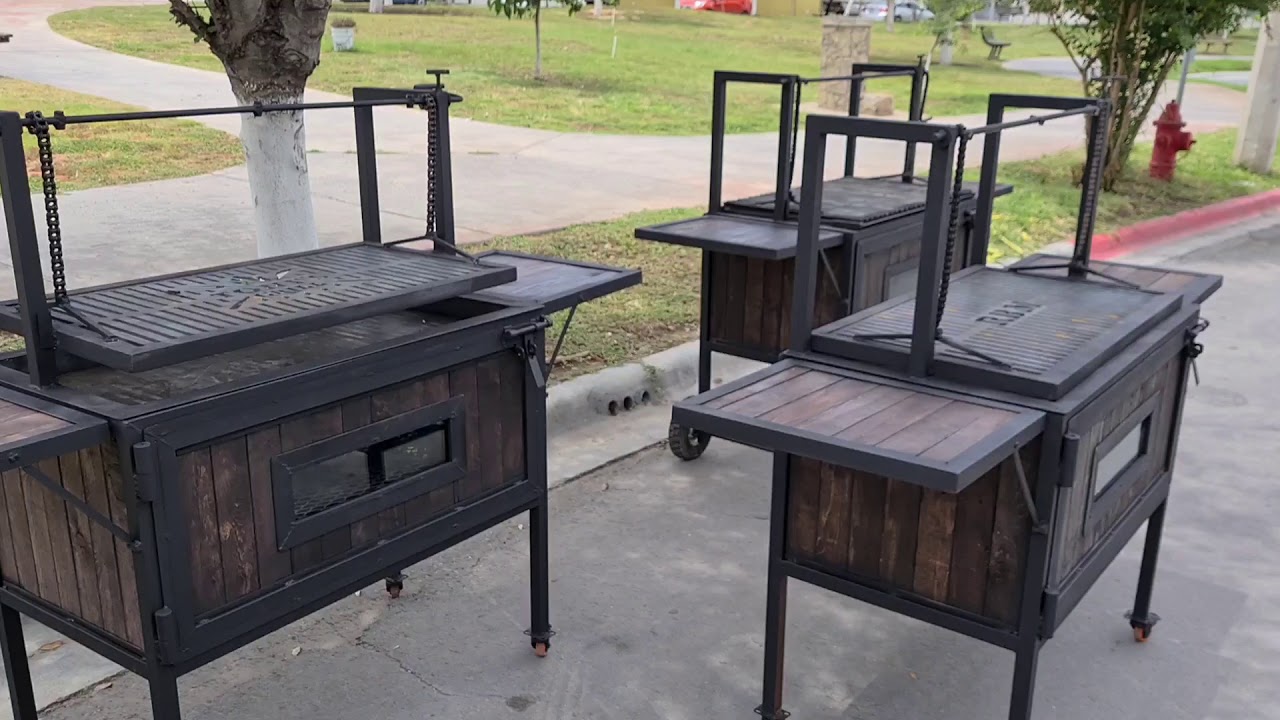 Asador con ataud en acero inoxidable - YouTube