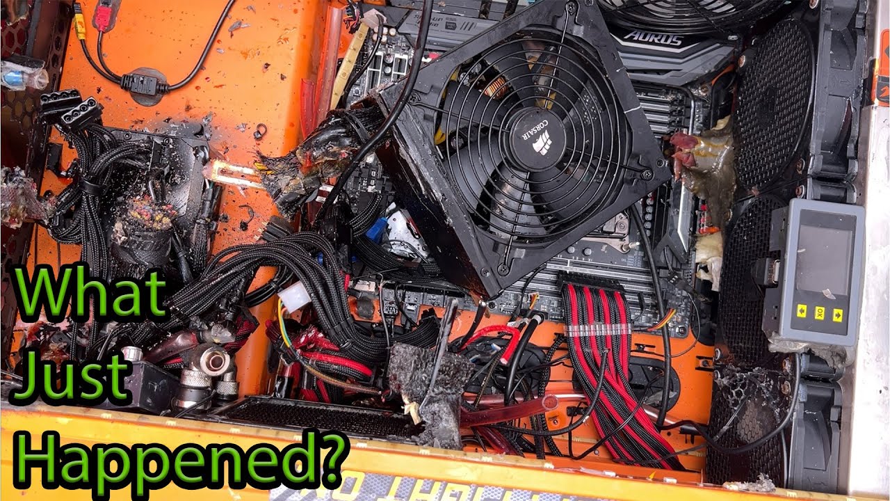 The craziest PC I have ever seen - or why you should not use SUPERGLUE ...
