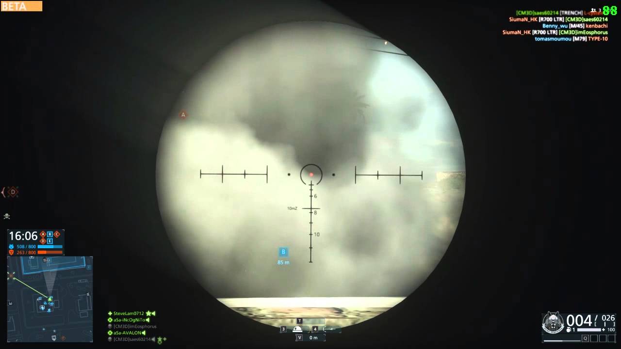 Battlefield Hardline - R700 & AWM Sniper Rifle Gameplay - YouTube