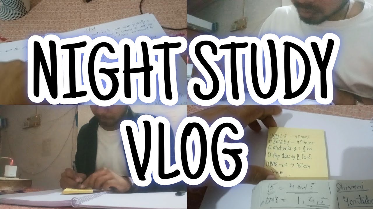 NIGHT STUDY VLOG || MY STUDY VLOG 🔥🔥🔥|| MOTIVATIONAL # ...
