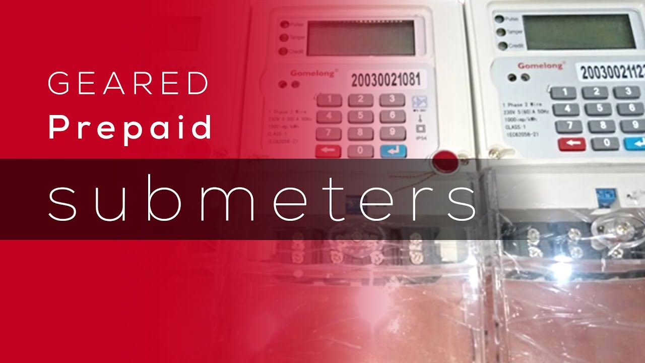 Geared prepaid submeters - YouTube