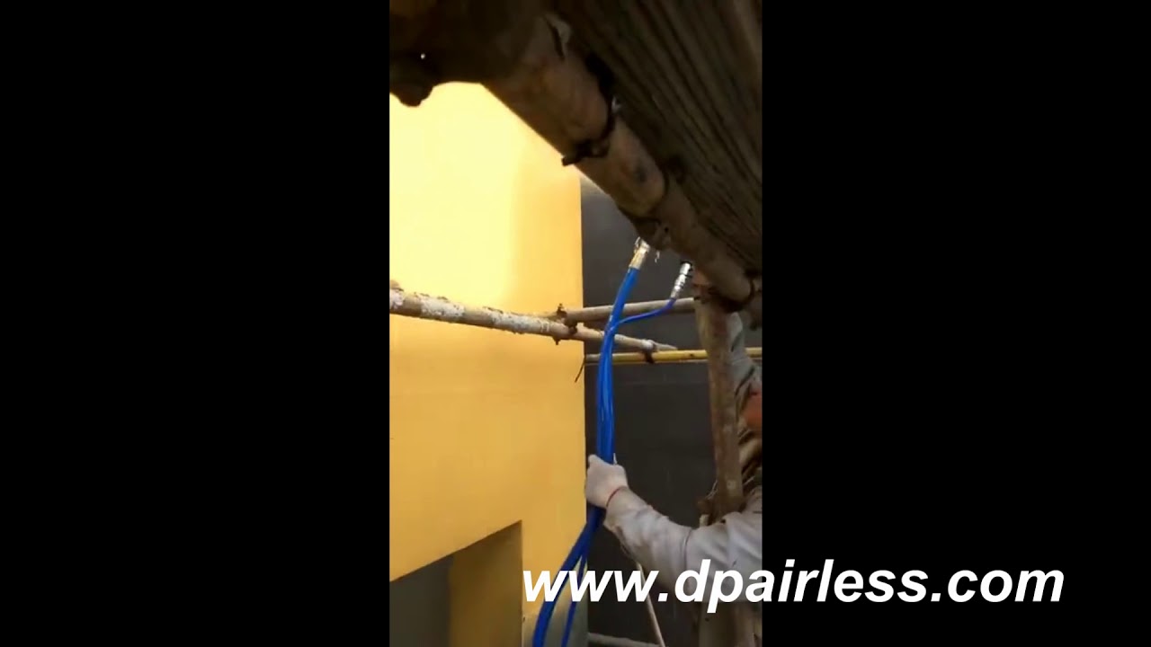 dp texture sprayers screw pump - YouTube