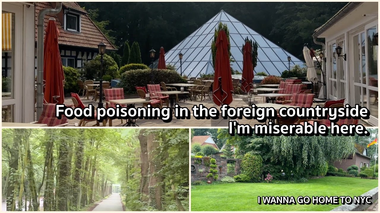 miserable with food poisoning in the German countryside - YouTube