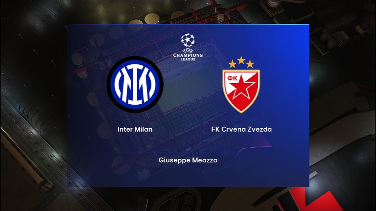 Inter vs Crvena Zvezda | UEFA Champions League | PES 2021 | PC Gameplay ...