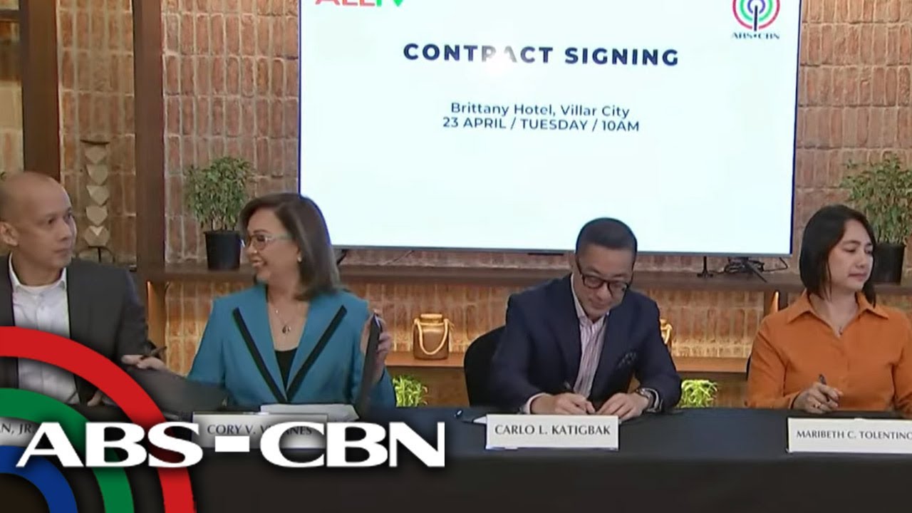 ABS-CBN AND ALLTV Contract Signing | ABS-CBN News - YouTube
