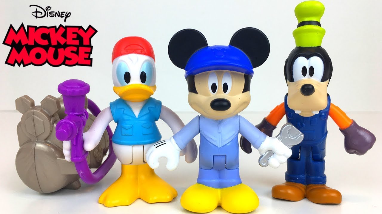 MICKY UND DIE ROADSTER RACERS MIT MECHANIKER GOOFY MALER DONALD ...