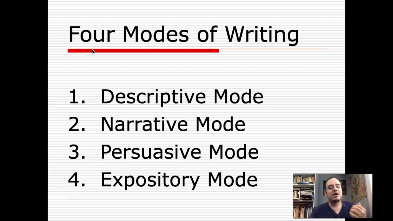 The Fours Modes of Writing - YouTube