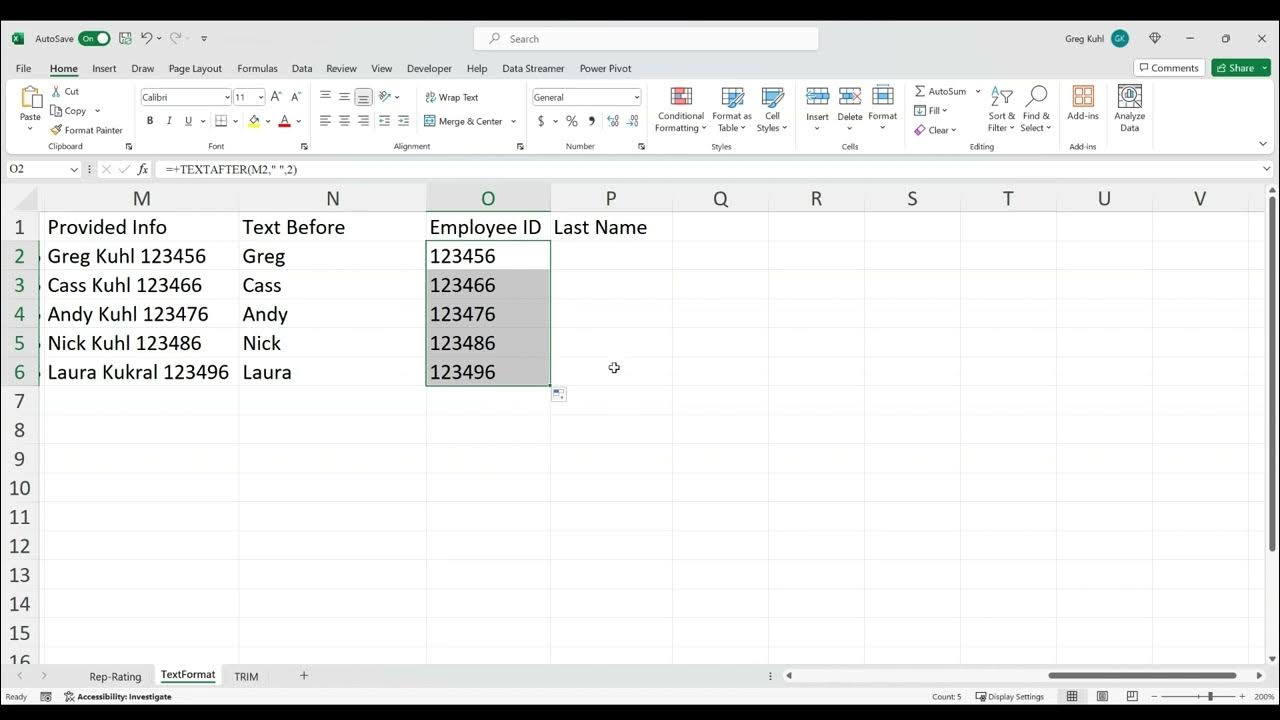 MS EXCEL Functions Text Before and Text After Intermediate - YouTube